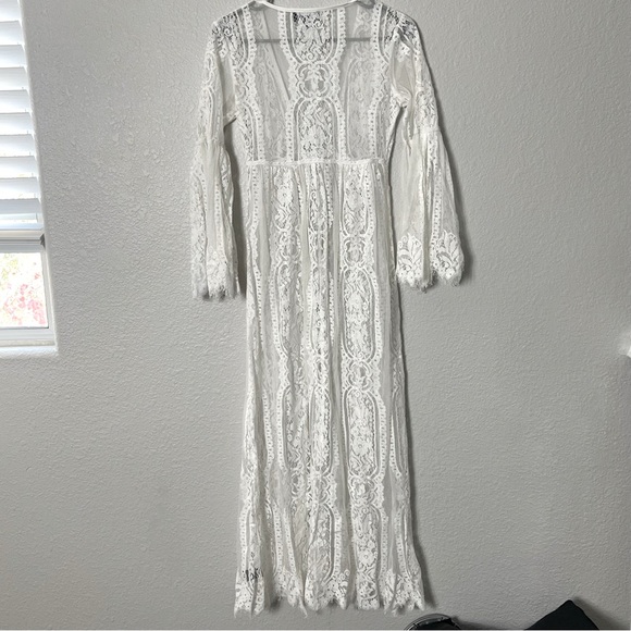 Vici | Swim | Vici Aakaa White Lace Duster | Poshmark